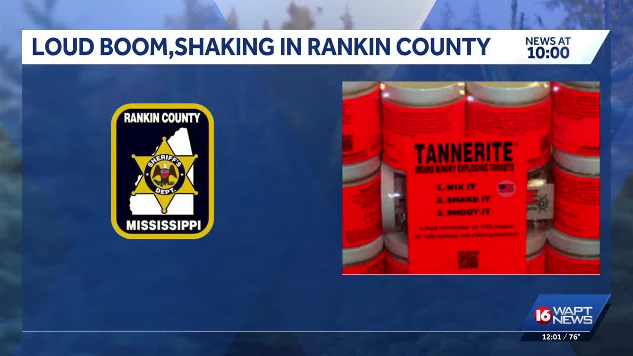 Loud boom, shaking reported across Rankin County