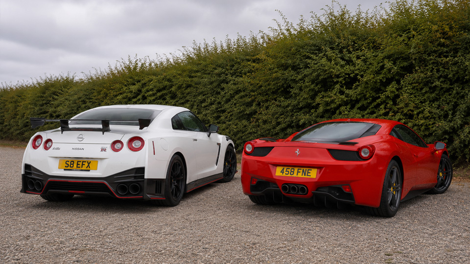 GT-R NISMO takes on Ferrari performance