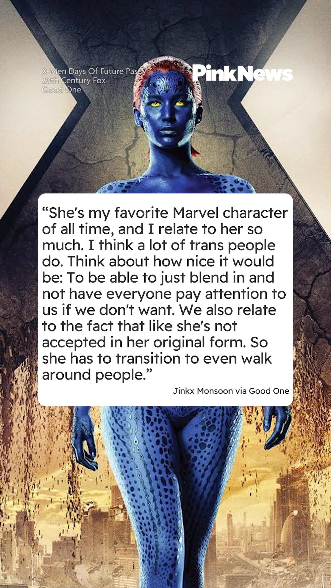 Jinkx Monsoon wants to play X-Men's Mystique, citing character's ...