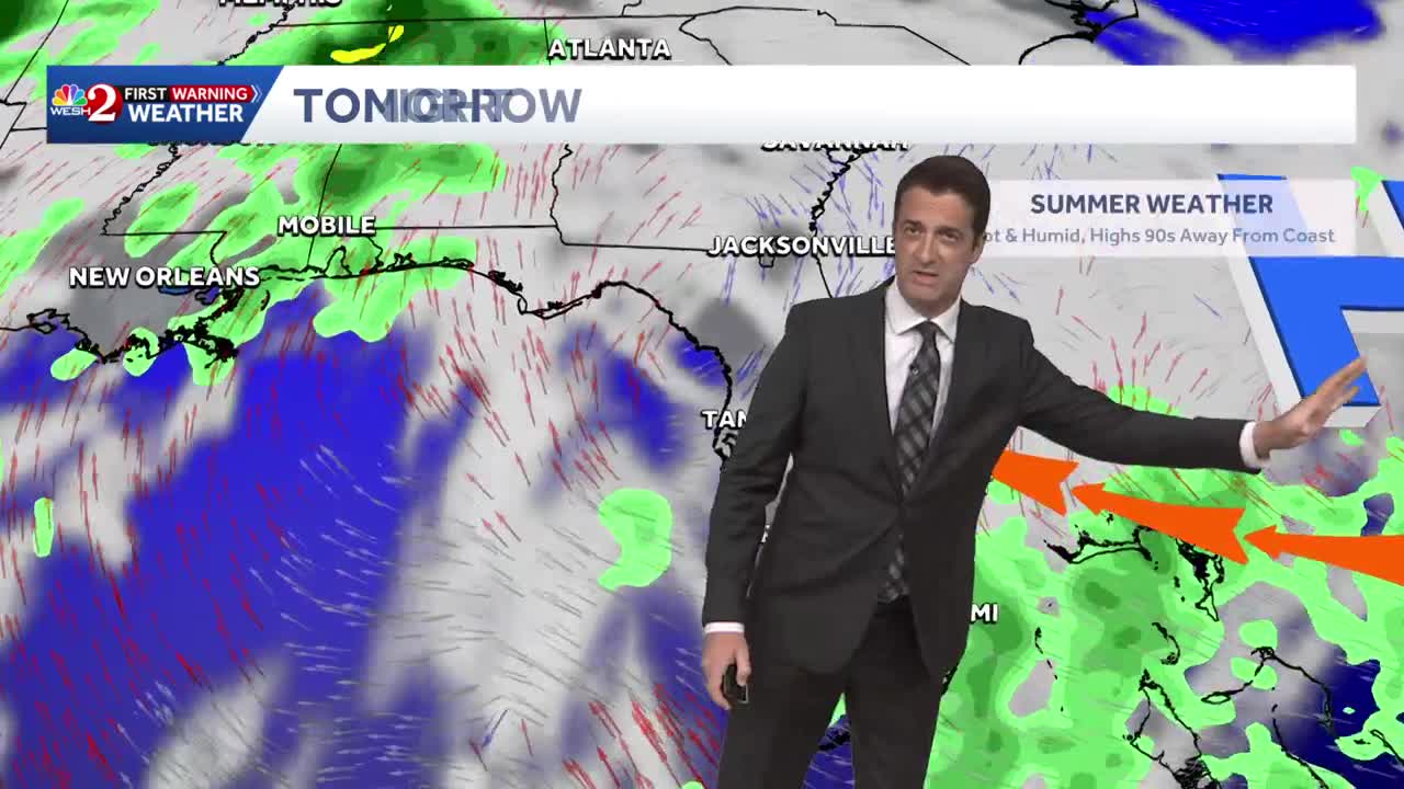 A dry Sunday but showers and storms return the middle of next week. 6.6 ...