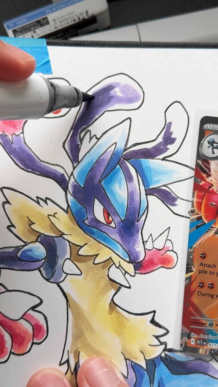 Pokémon cards decide what gets drawn in this art challenge
