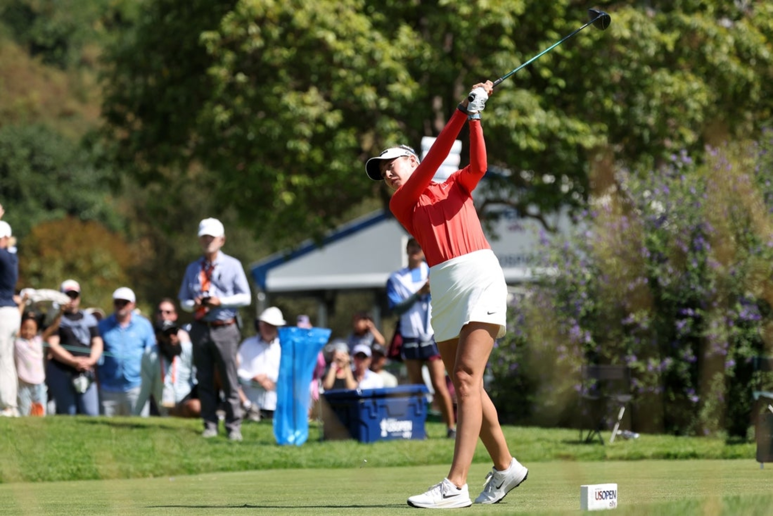 Nelly Korda (67) moves up to share US Women's Open lead