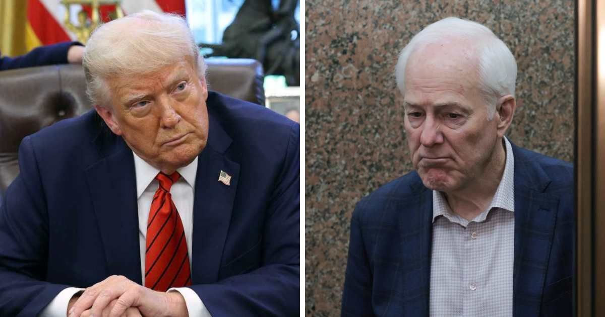 John Cornyn signals dropping Trump highway bill after president backs ...