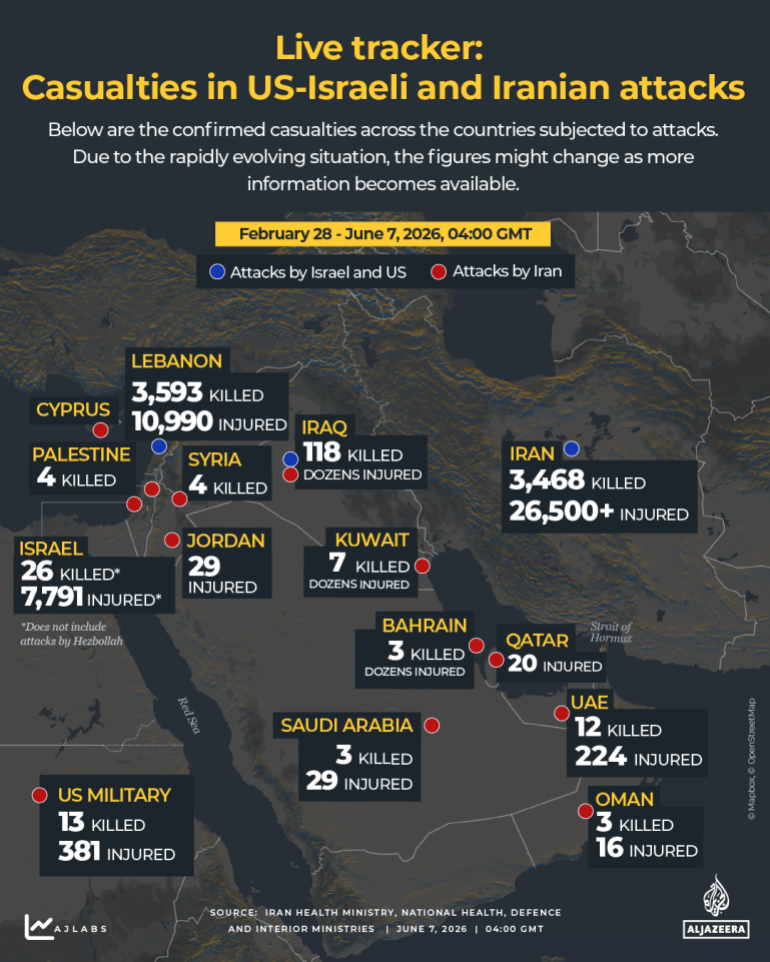 By the numbers: 100 days of the US-Israel war on Iran