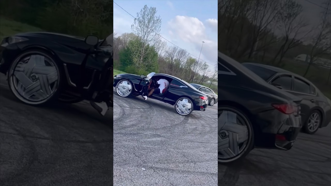 Infiniti Q60 on 28” DUB floaters