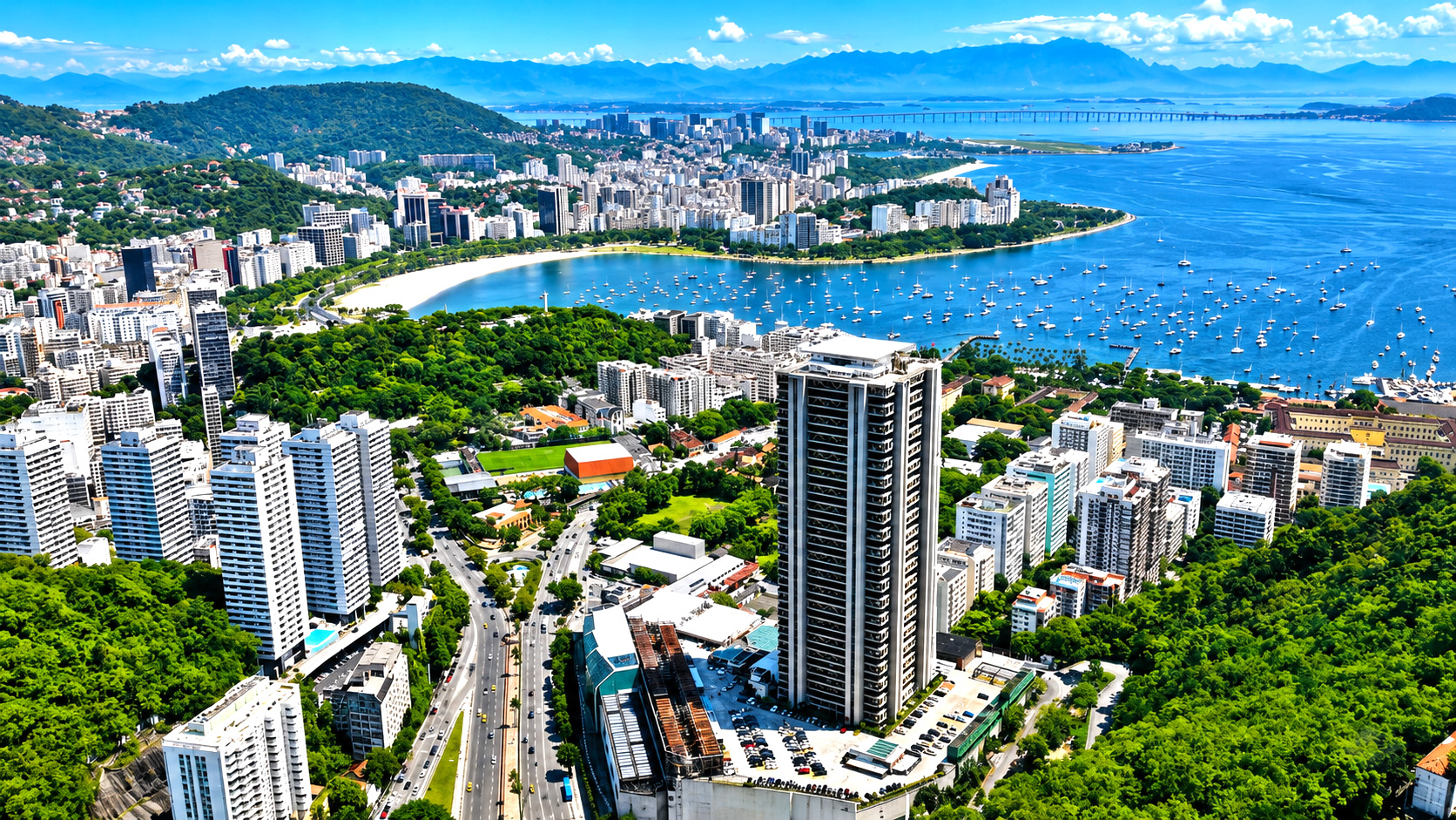 Botafogo Beach facing Rio’s iconic Sugarloaf Mountain