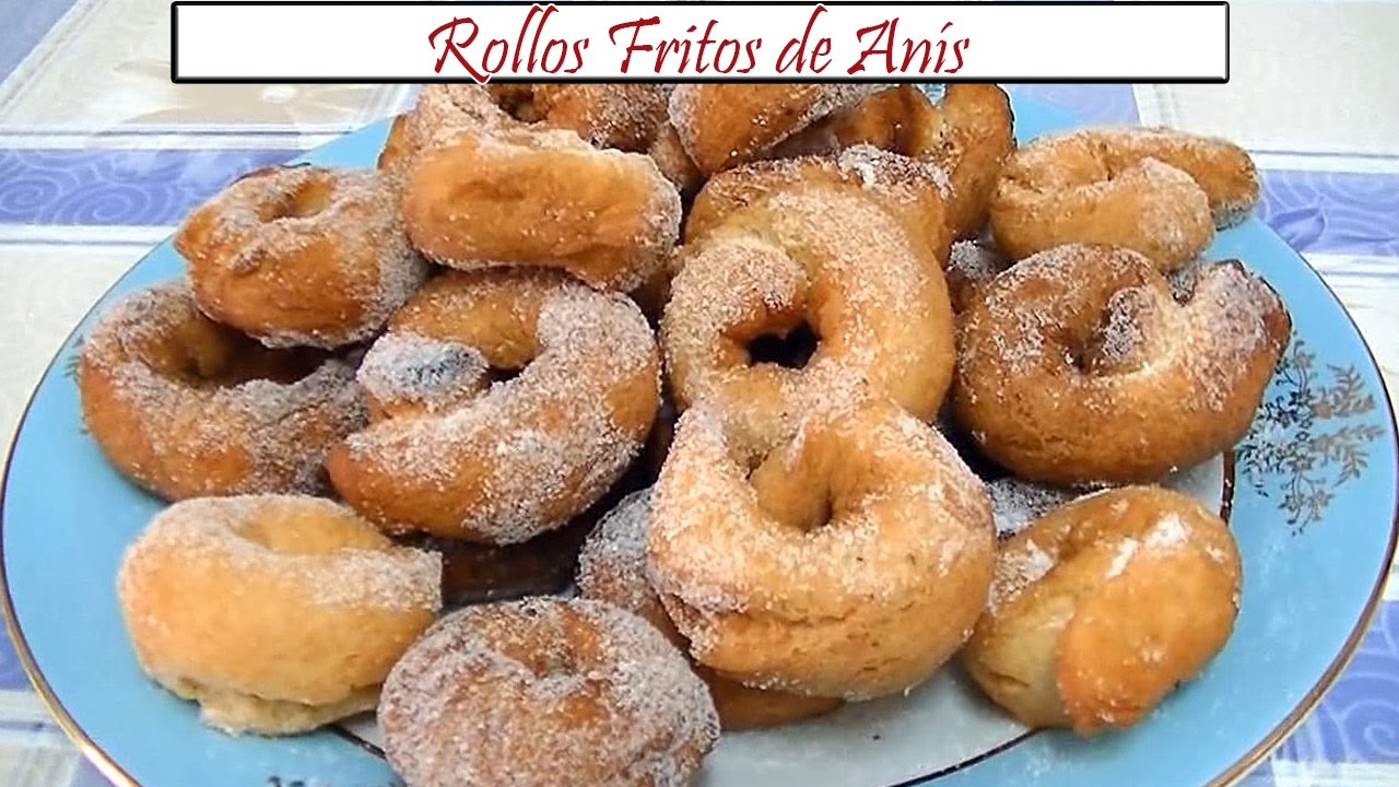 Rollos fritos de anís | Receta de cocina en familia