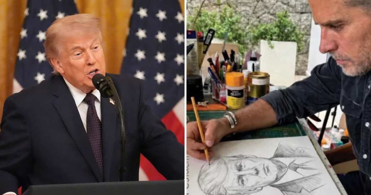 Trump shares edited Hunter Biden image after 2028 run question from ...