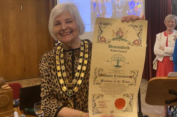 Long-standing councillor receives town's highest honour