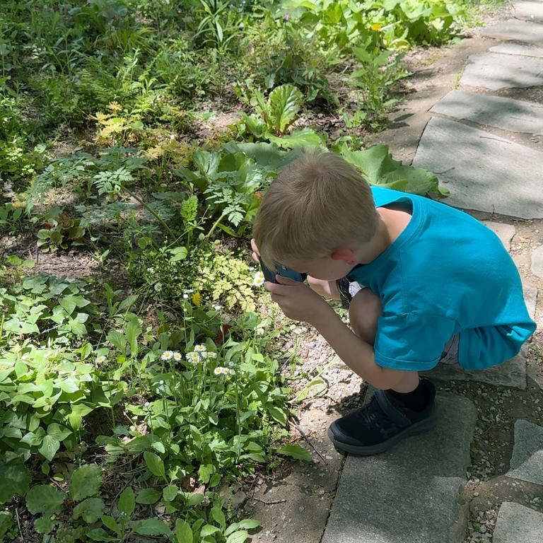 I gave a cheap compact camera to my 6-year-old. What he said struck me ...