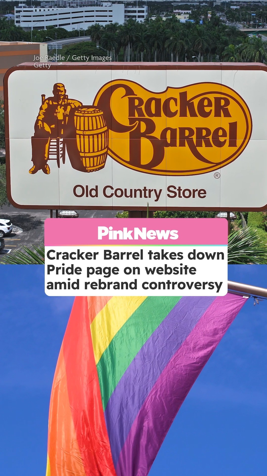 Cracker Barrel pulls Pride page after backlash, ditches modern rebrand