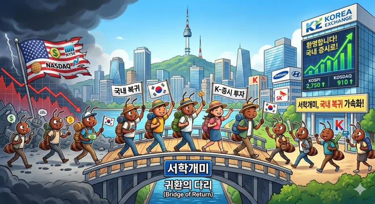 서학개미, 6월에만 미국 주식 1.2조 '팔자'···국내 증시 복귀할까