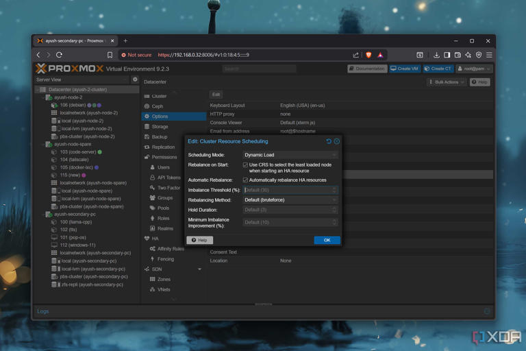 Proxmox's new load balancer can migrate LXCs and VMs dynamically, and ...