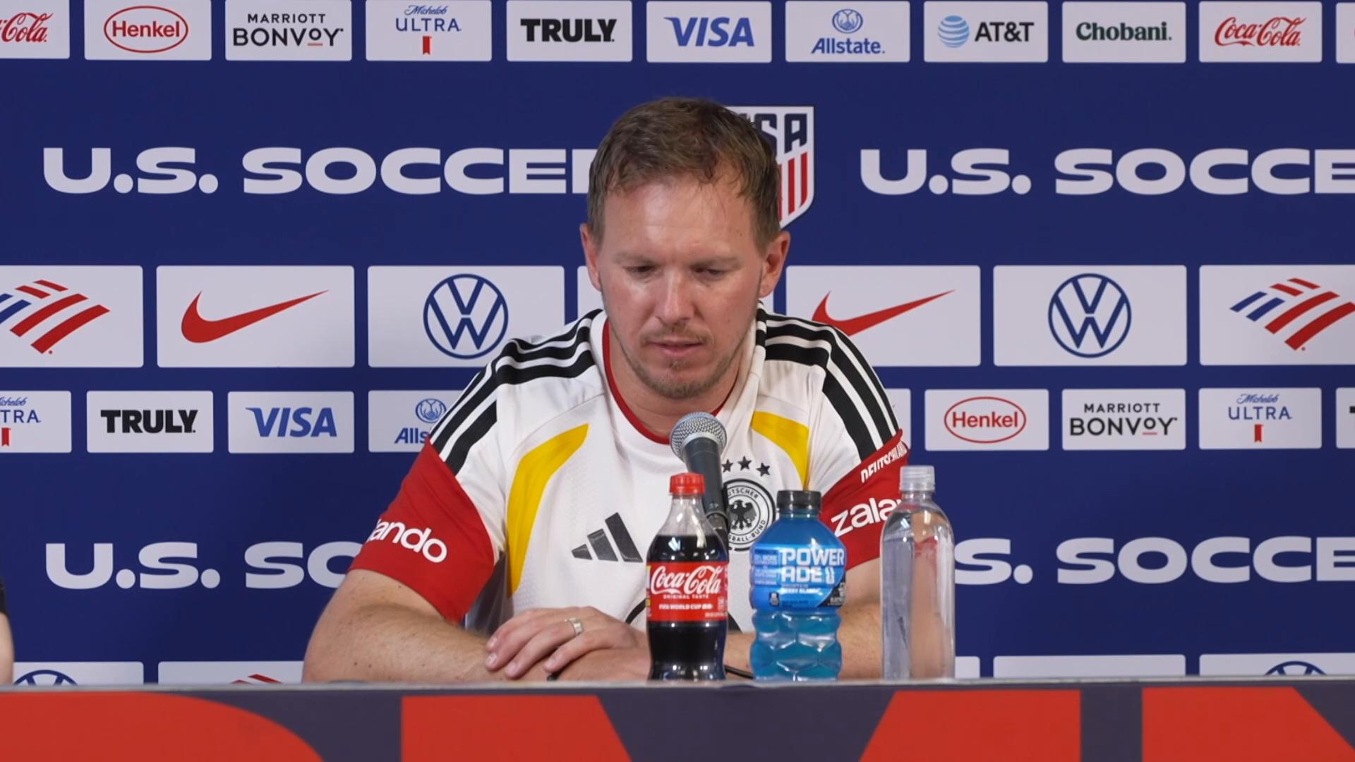 Nagelsmann happy with 2-1 win in Germany's final World Cup warm-up game
