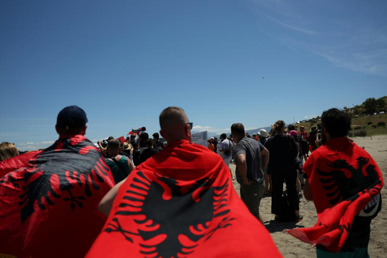 Albanians step up protests over Trump-linked property development
