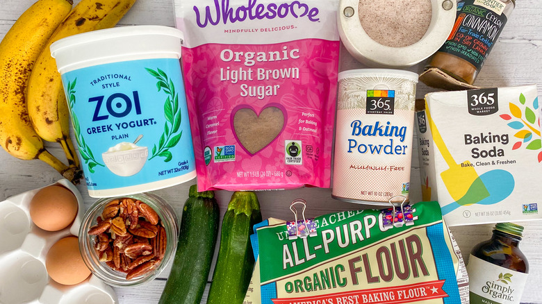 Zucchini banana bread muffins recipe