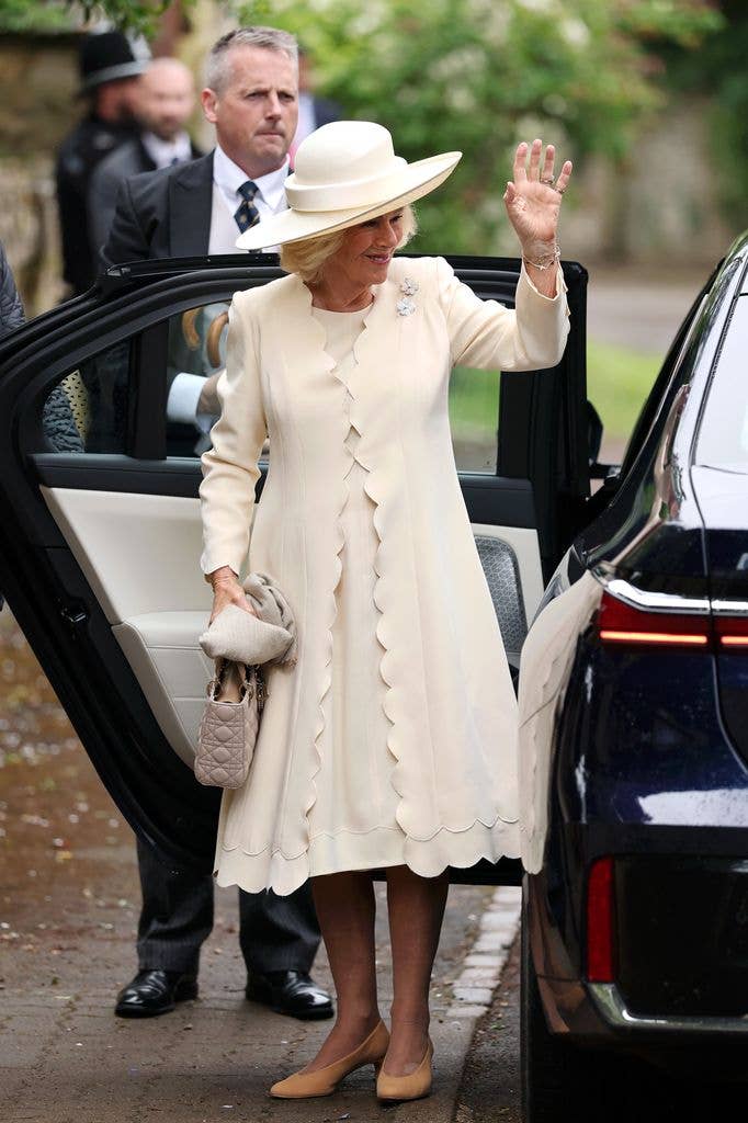 Princess Anne radiates joy in vintage yellow for son Peter Phillips’s ...