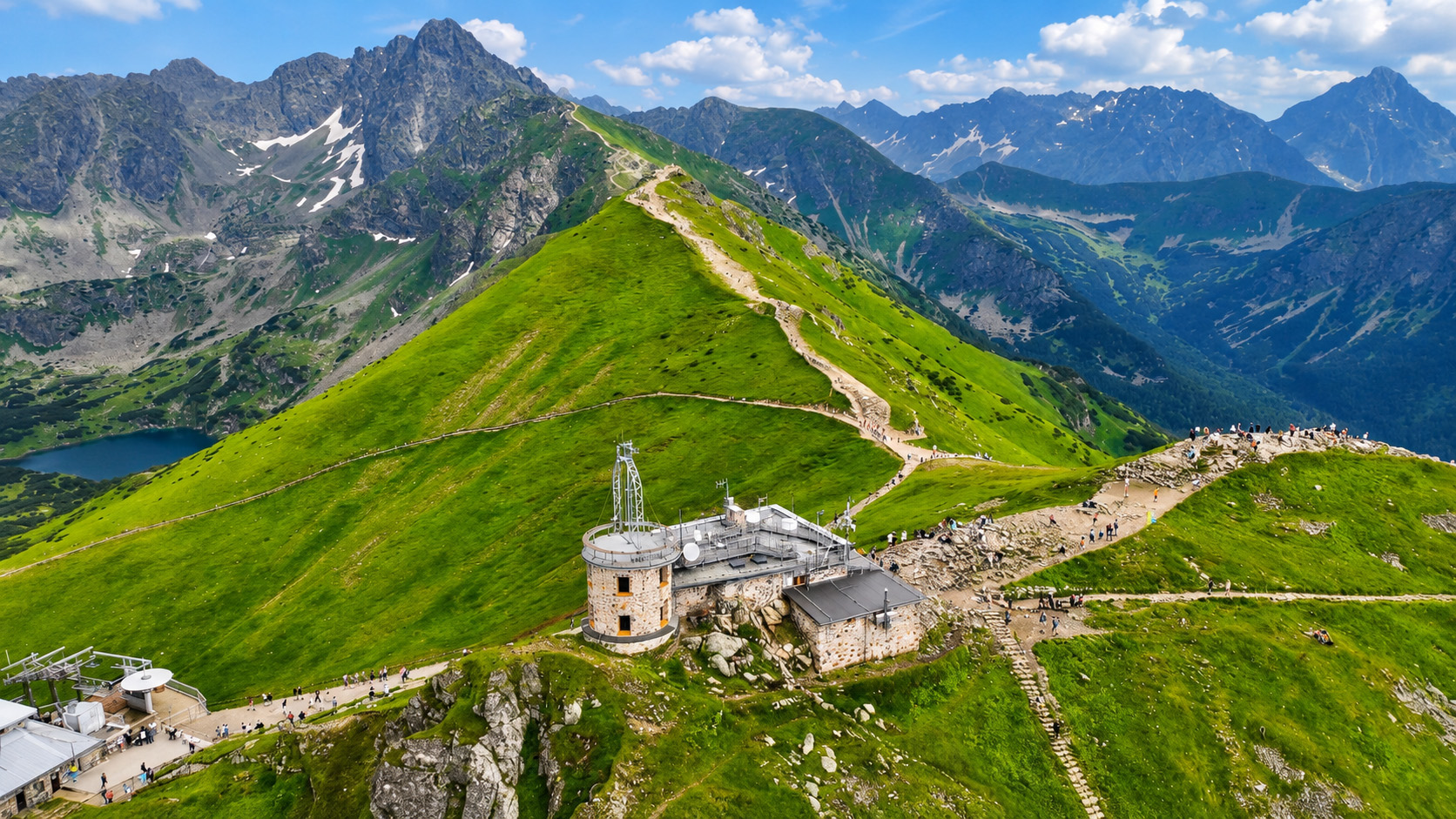 Poland’s Tatra trails beneath sharp jagged mountain peaks