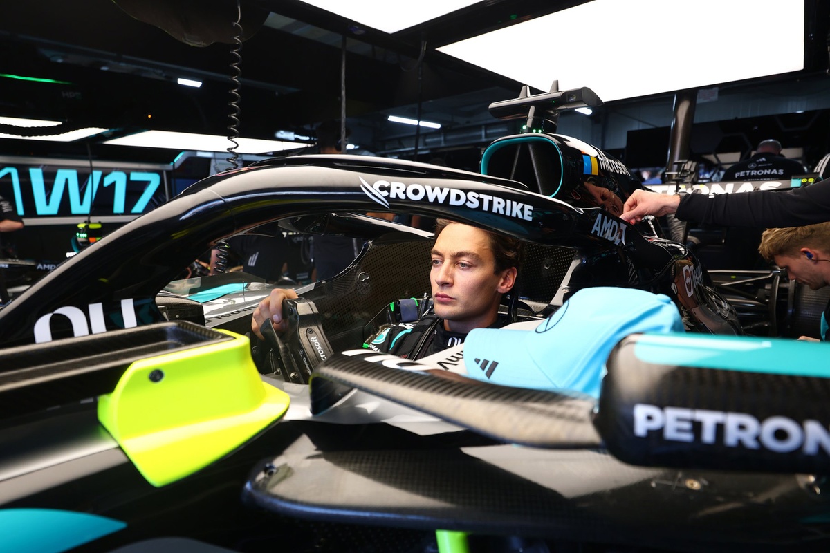 George Russell bemused by pace deficit to F1 title rival Kimi Antonelli