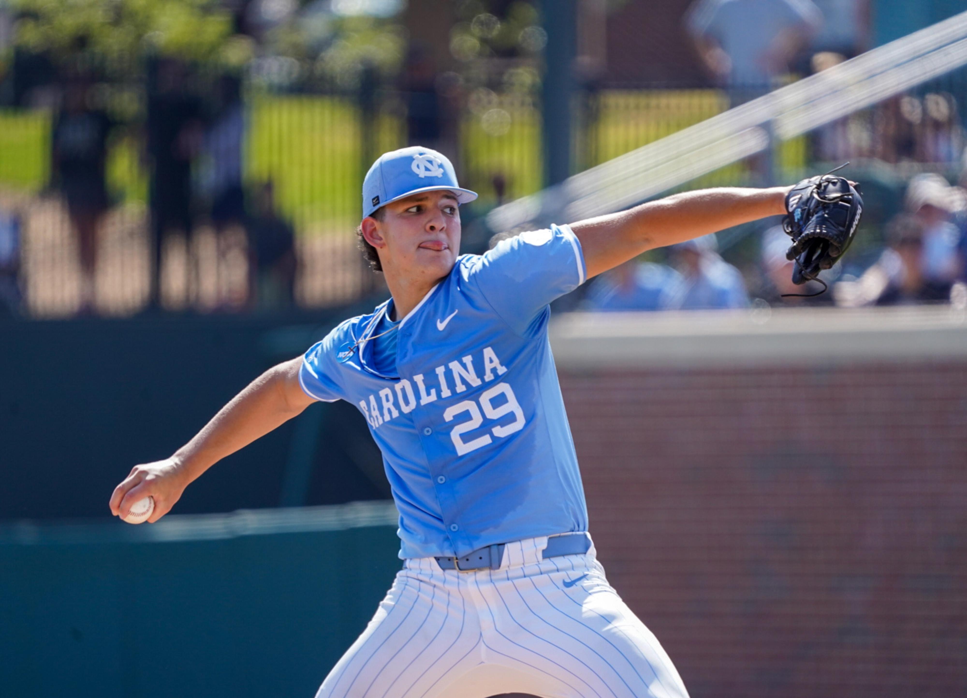 Jason DeCaro pitches UNC to Game 3 of the Super Regional