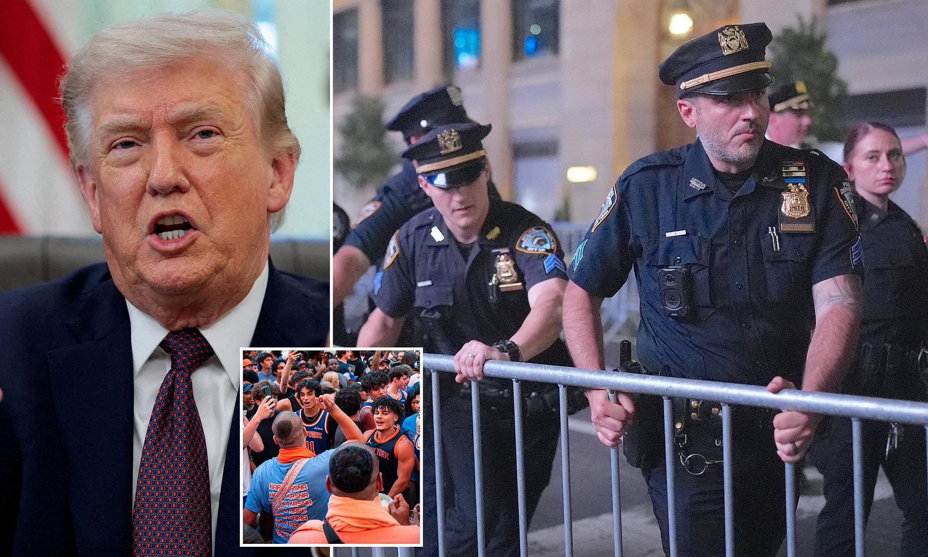 How Trump's NBA Finals attendance is set to wreak havoc as Knicks fans ...