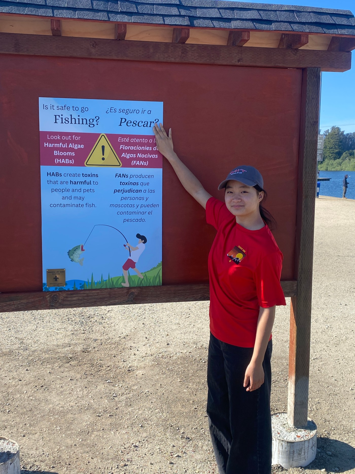Watsonville | Teen scout helps build sign outside Pinto Lake warning of ...