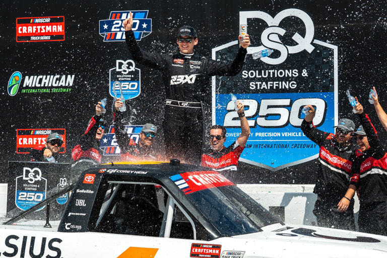 'It just sucks': Michigan NASCAR win slips through Portage driver's fingers