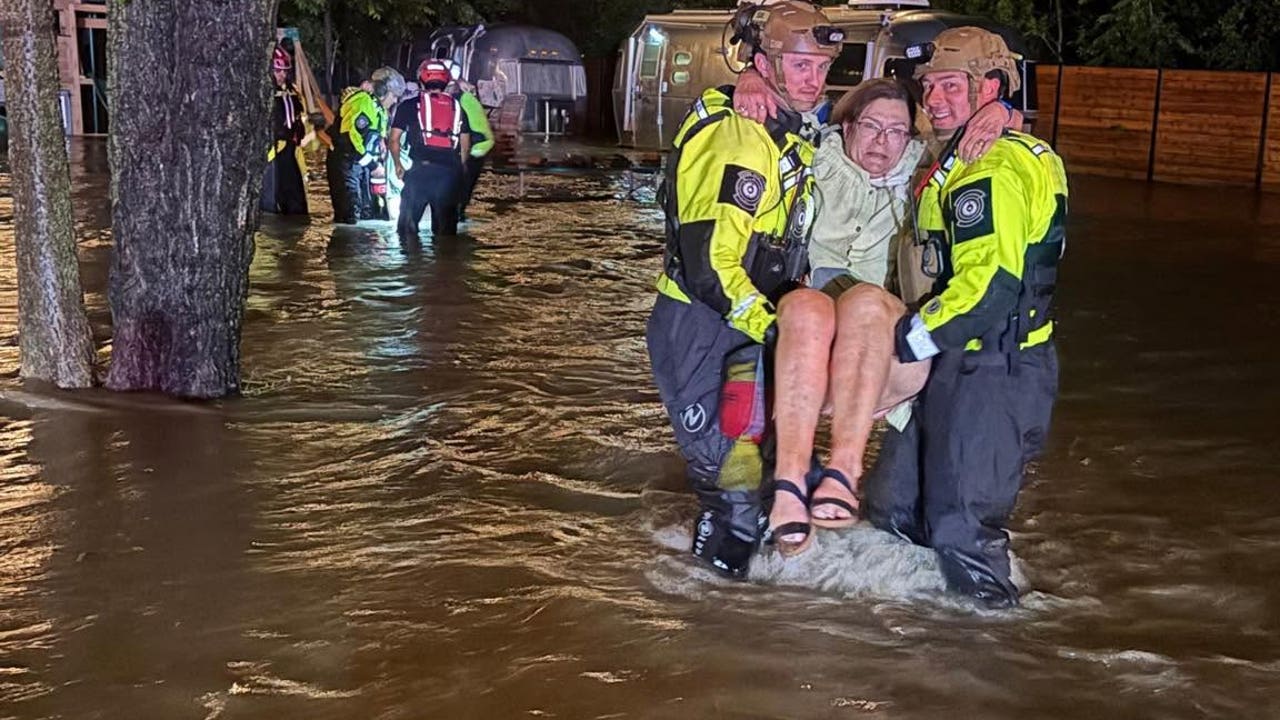 Texas game wardens rescue nine people from flash flooding across ...