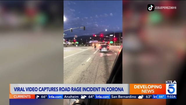 Viral road rage incident in Corona caught on camera