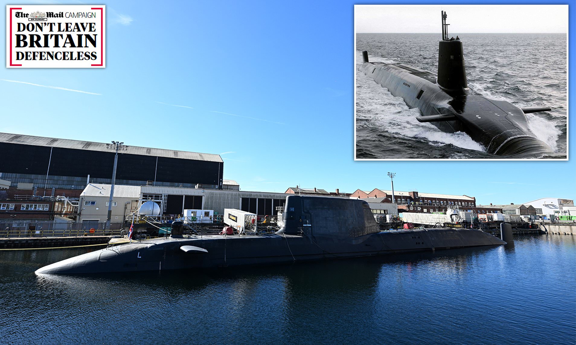 Entire fleet of UK attack subs is unfit for war and stuck in dock in ...