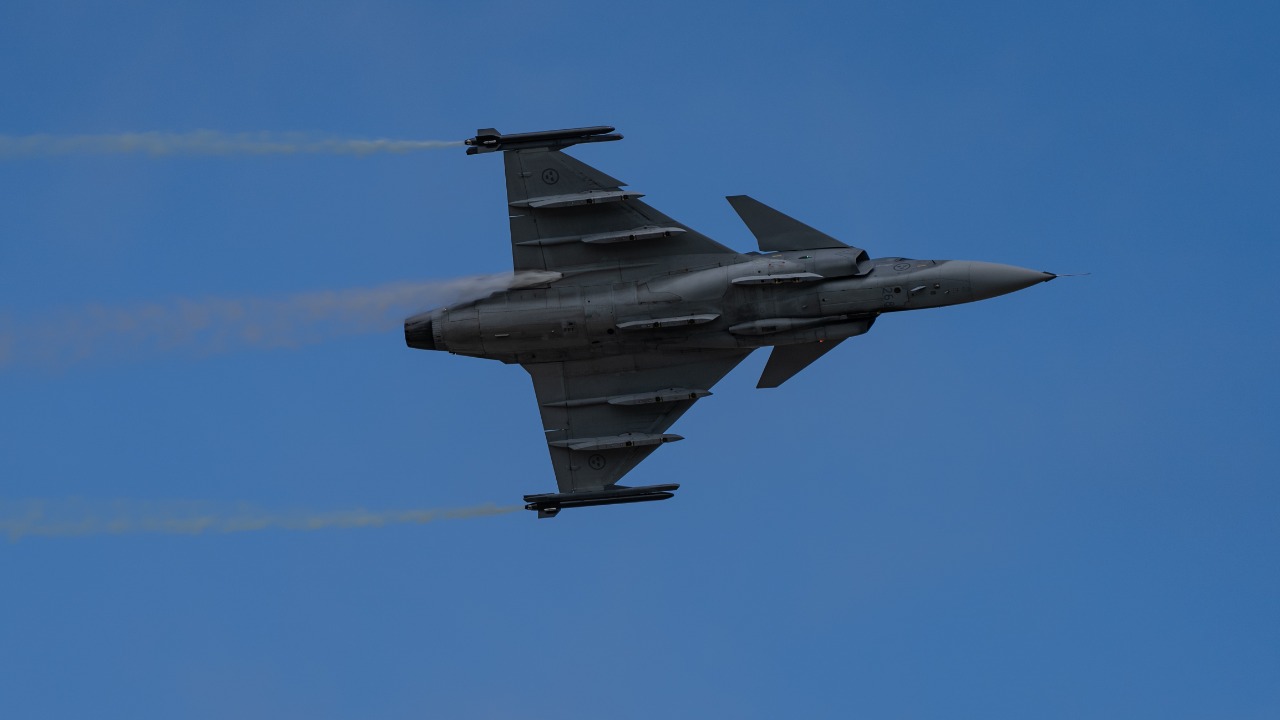 Saab rolled out Brazil’s first two-seat Gripen F fighter, the eighth ...