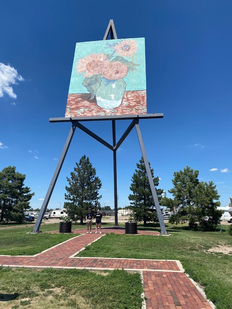 The Kansas Easel That Holds a 24 Ton Painting That Flies Off on Windy Days