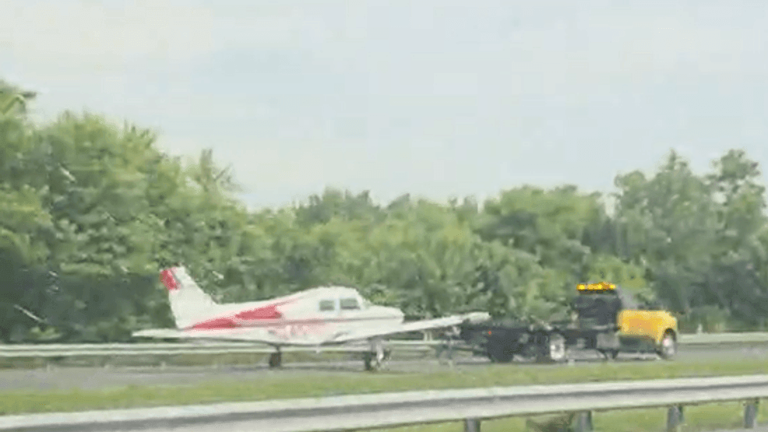 No one injured after plane makes emergency landing on Pennsylvania highway