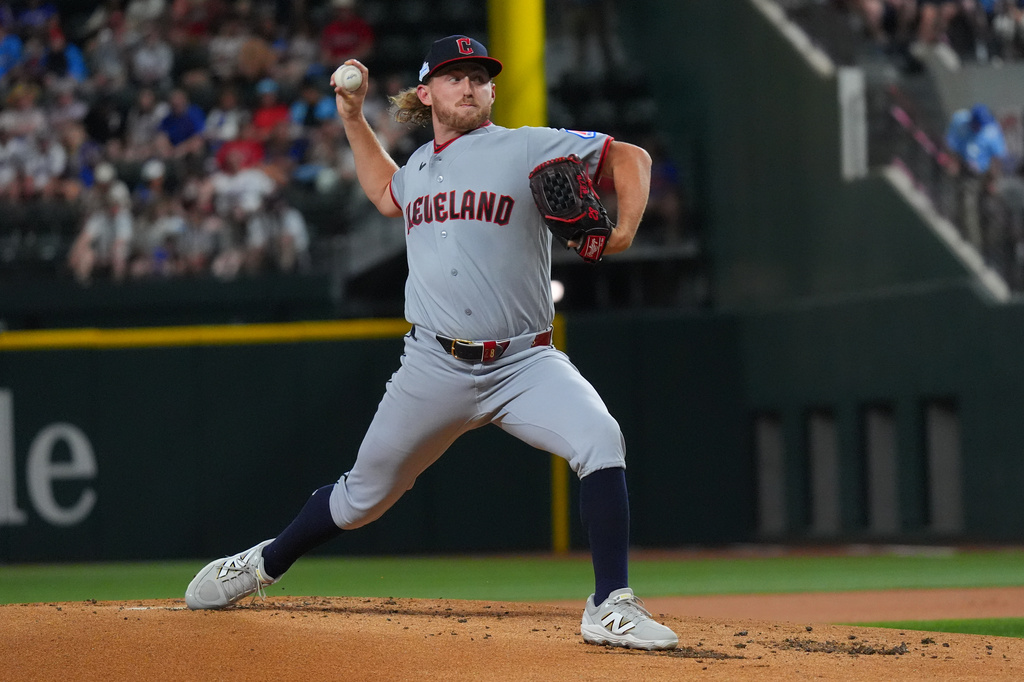 Tanner Bibee gets first win of season in 14th start, Guardians beat ...