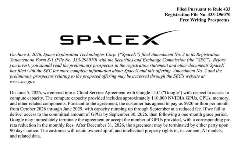 Google SpaceX/AI-szuperszámítógépeket bérel havi 920 millió dollárért ...