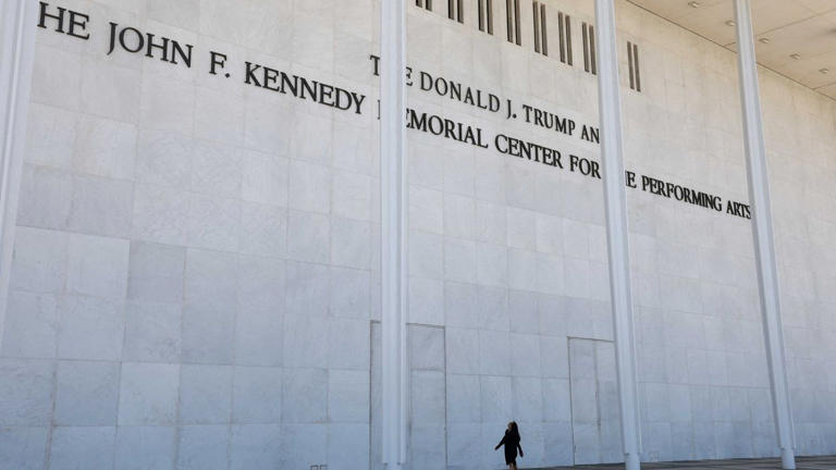 Trump's name erased from online logo for Kennedy Center