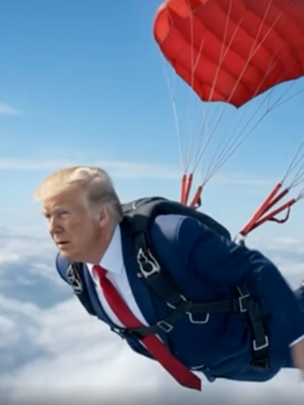 Trump’s AI adventure video sends internet into a frenzy