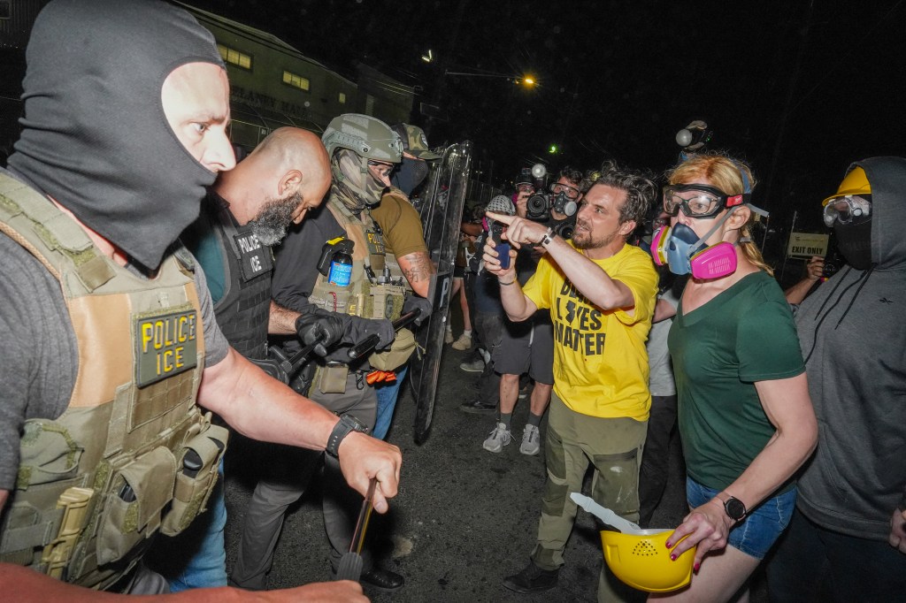 Five anti-ICE rioters arrested outside Delaney Hall after allegedly ...