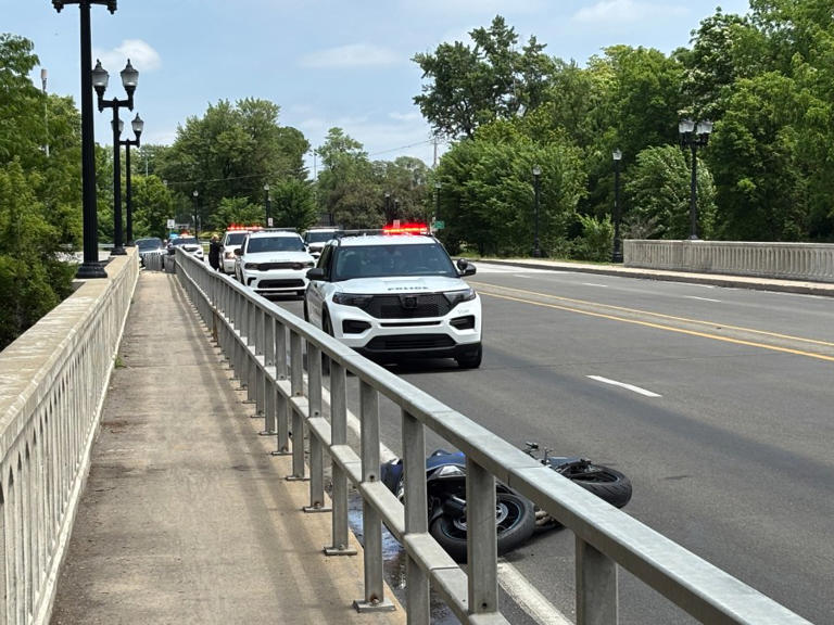 Two motorcycle crashes clog intersection west of downtown