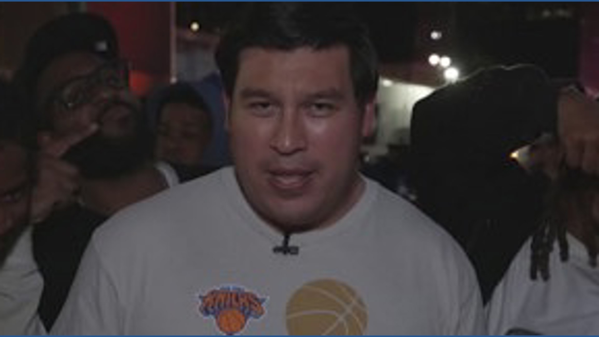 Knicks fans celebrate game 2 win