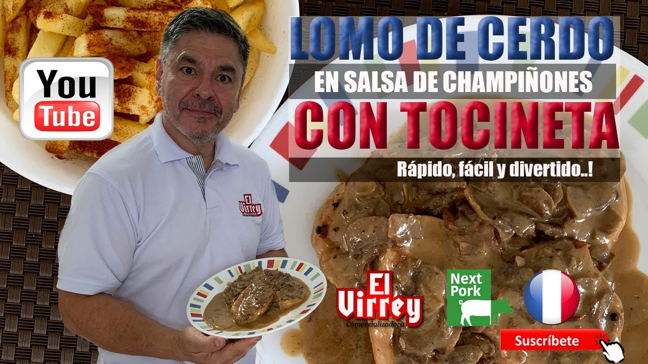 Como hacer un "LOMO DE CERDO EN SALSA DE CHAMPIÑONES" | muy facil...!!!