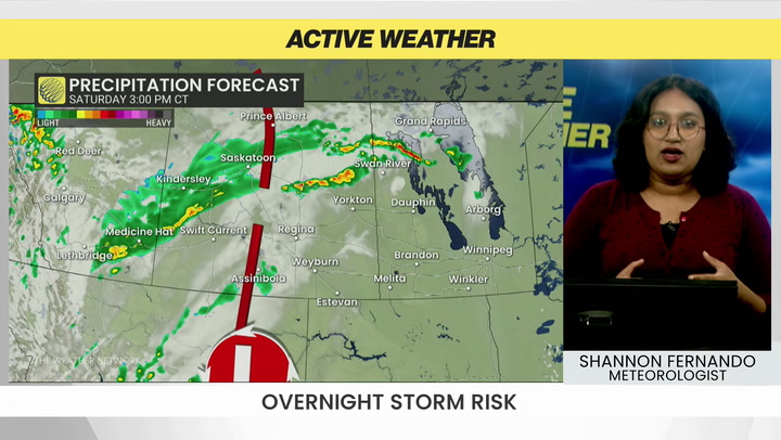 Severe thunderstorm risk for the Prairies this weekend
