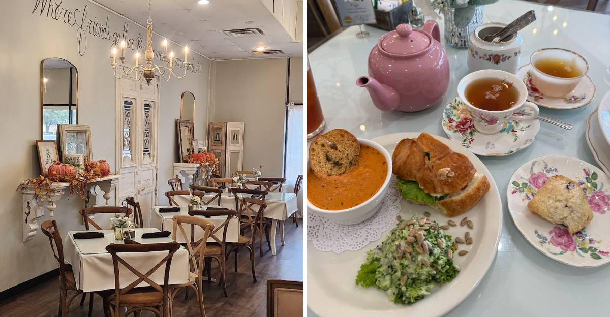 This Victorian-style cafe in Texas turns a simple meal into a charming ...