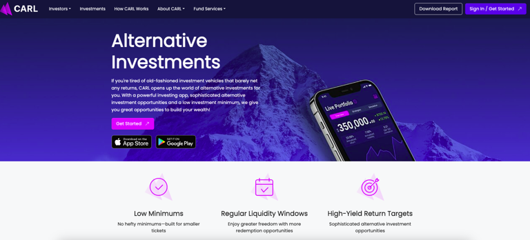 CARL app review: Digital hedge fund investing for accredited investors