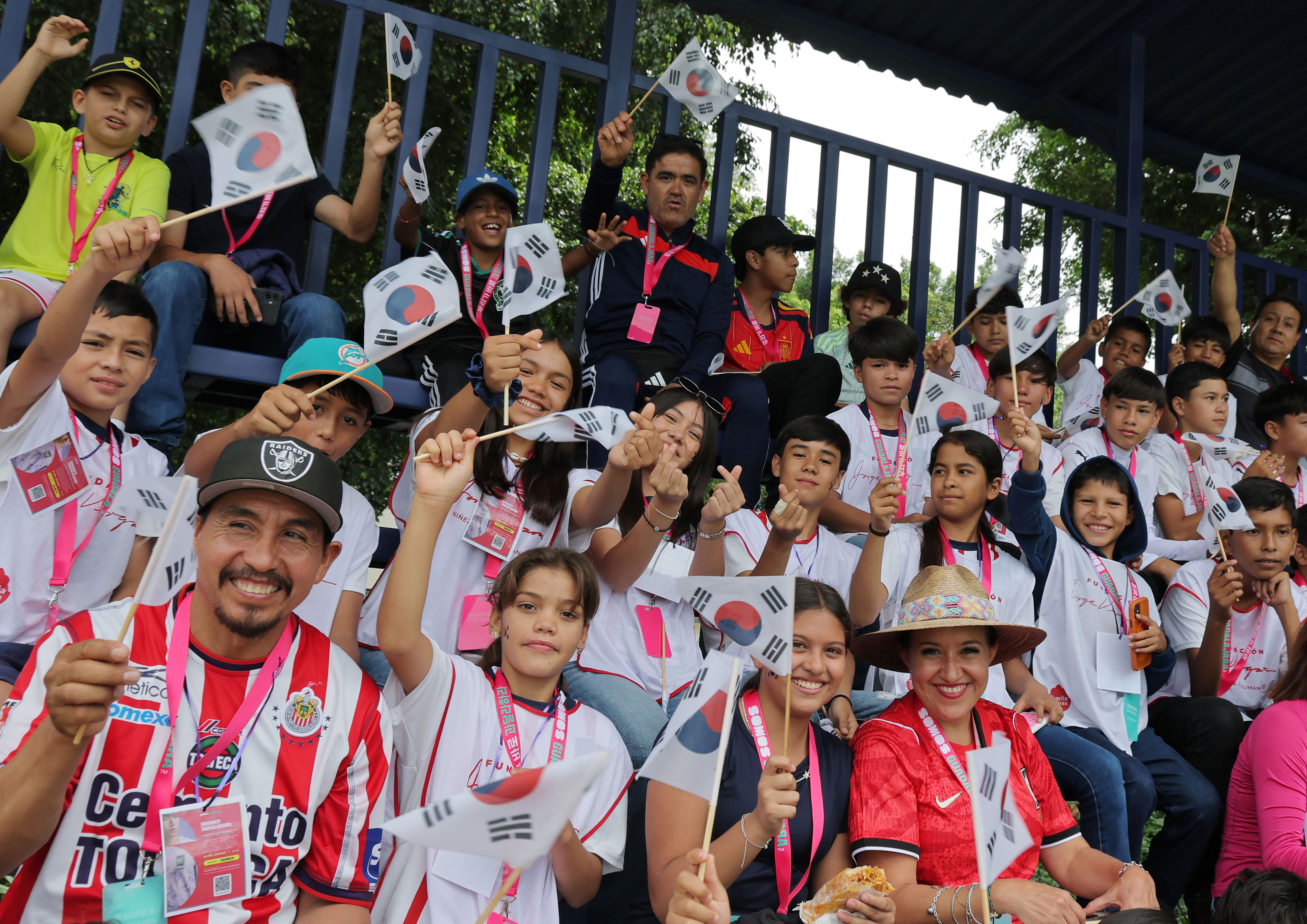 South Korea's World Cup training in Mexico cheered