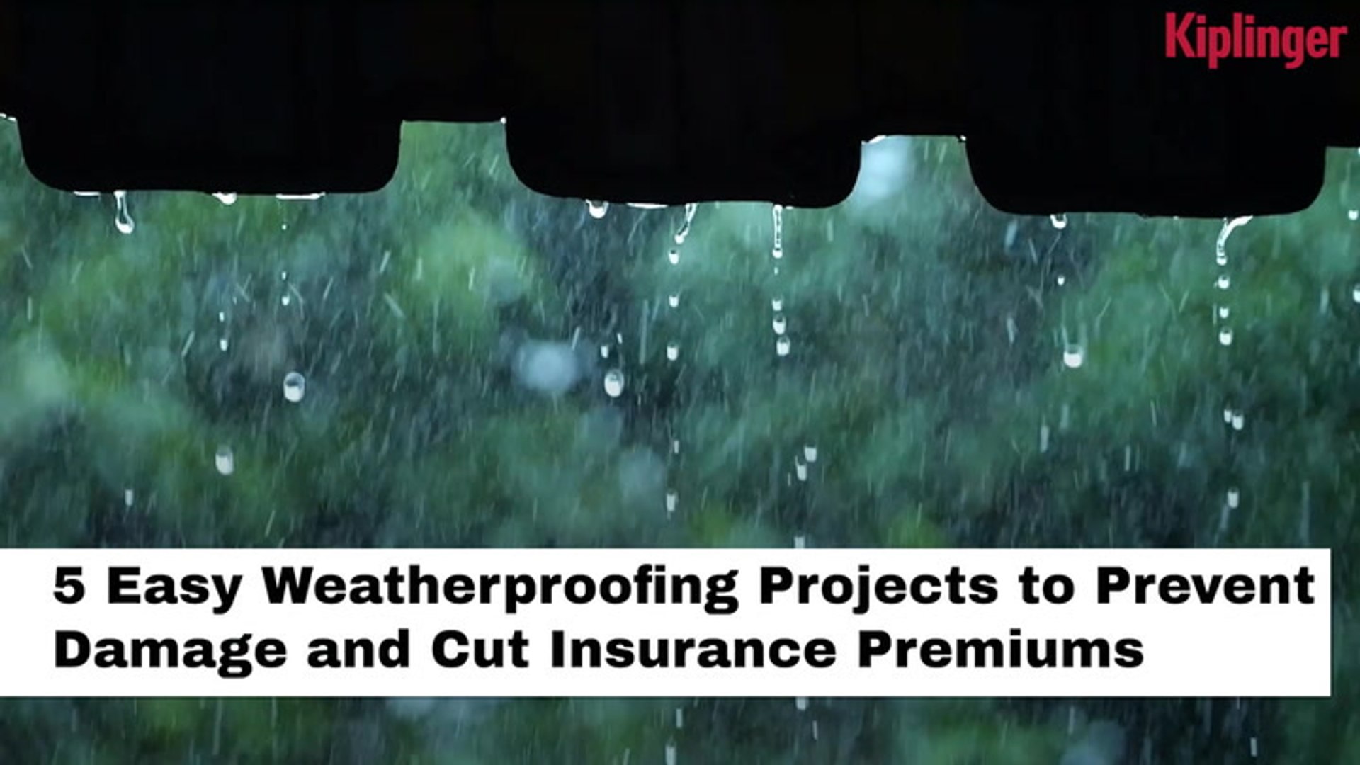 Five easy weatherproofing projects to prevent damage and cut insurance ...