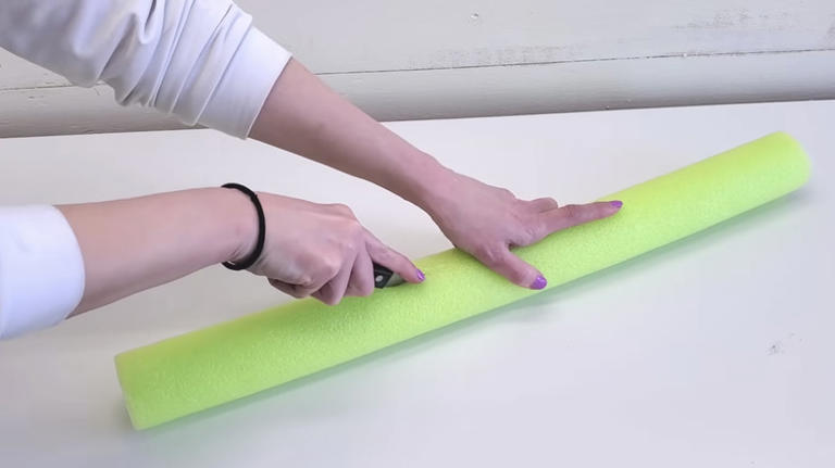 Light up any room with this stunning DIY using a Dollar Tree pool noodle