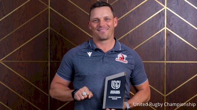 Ivan van Rooyen wins URC coach of the season after Lions rise