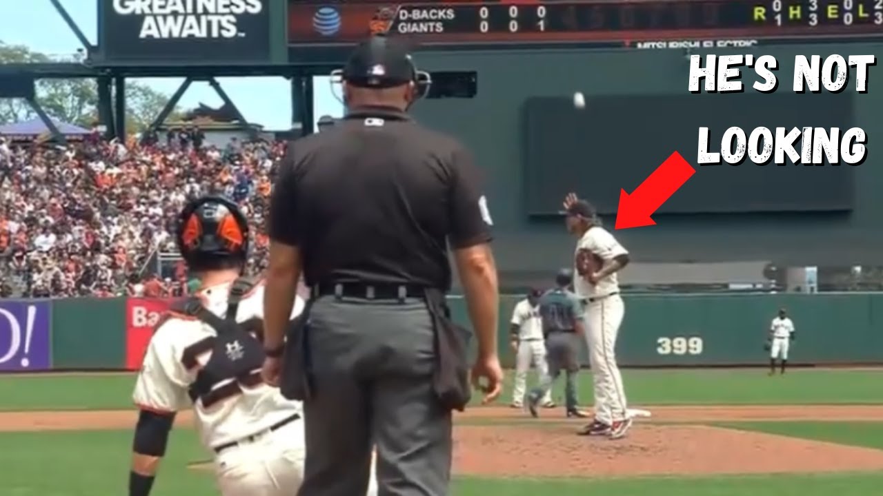 MLB catcher throws a ball perfectly into pitcher's mitt when he's not ...