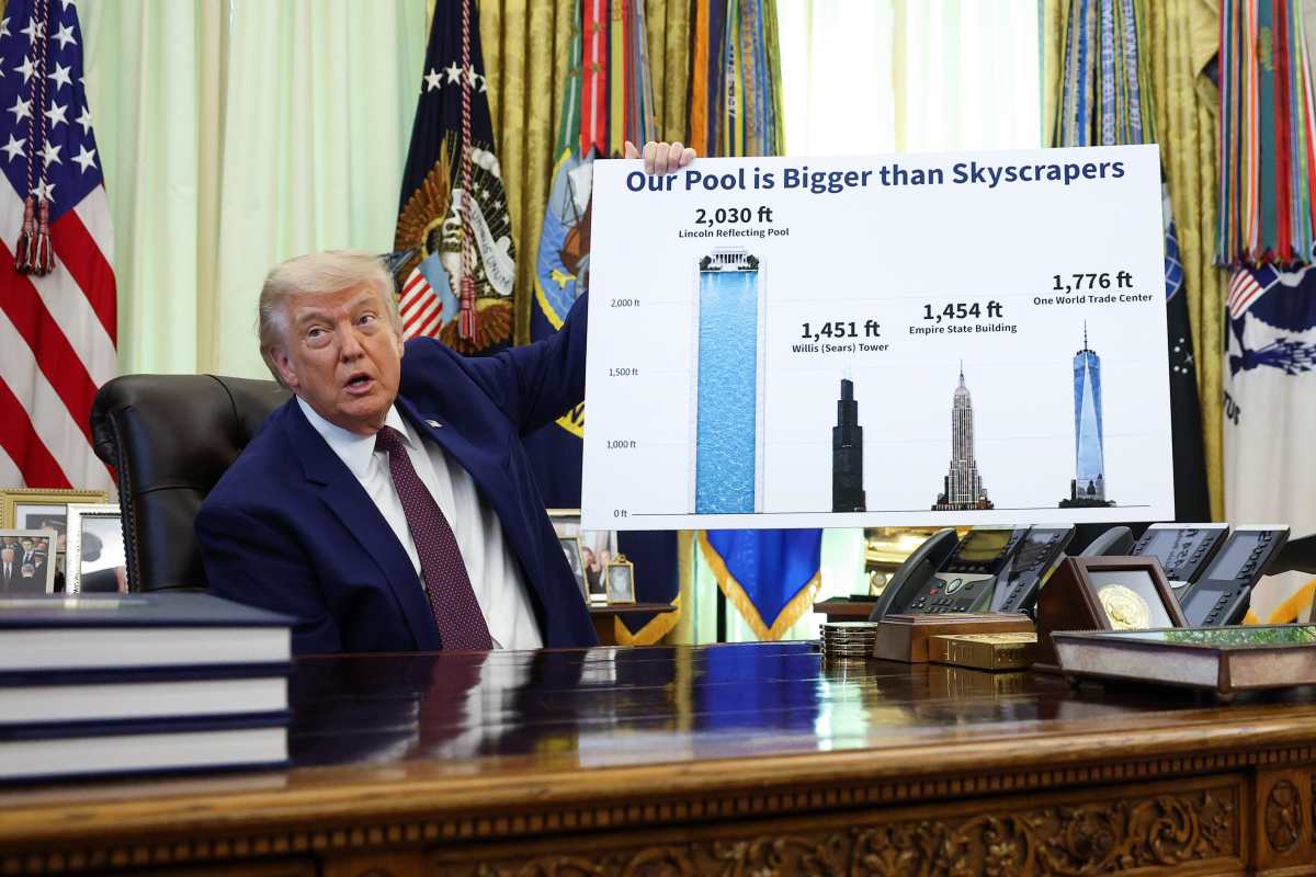 'The best is yet to come': Trump touts reflecting pool transformations ...